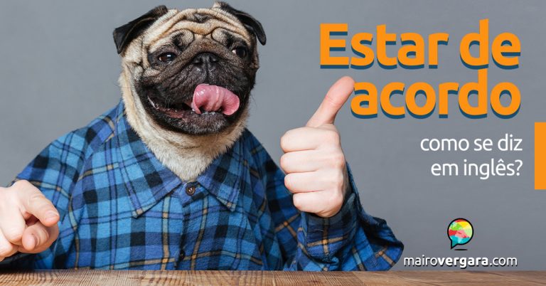 Como se diz "Estar de Acordo" em inglês?