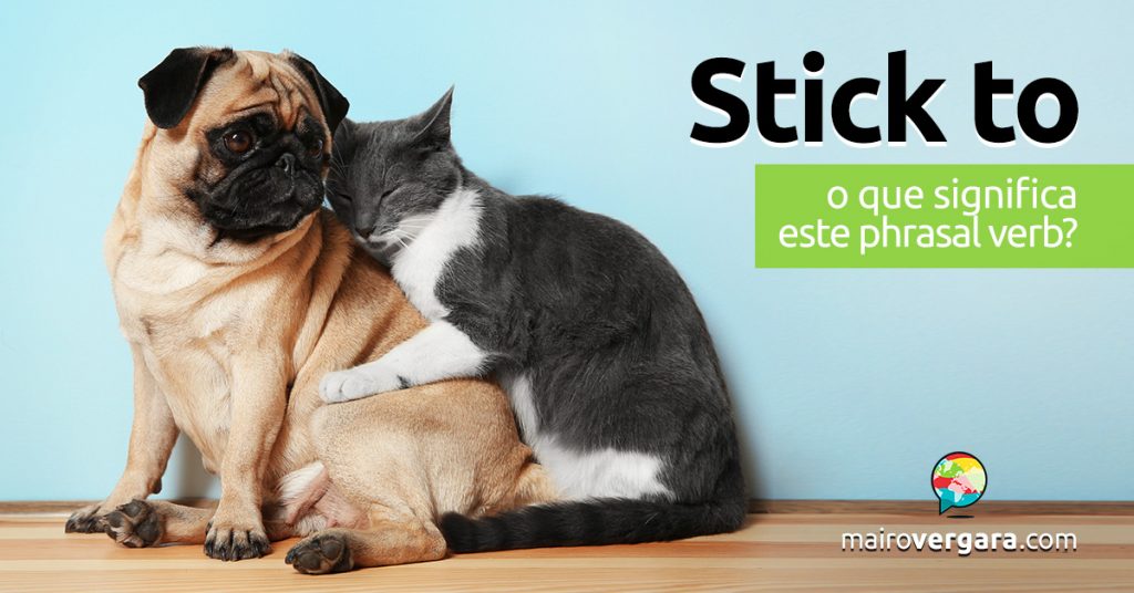 Stick To │ O que significa este phrasal verb? - Mairo Vergara